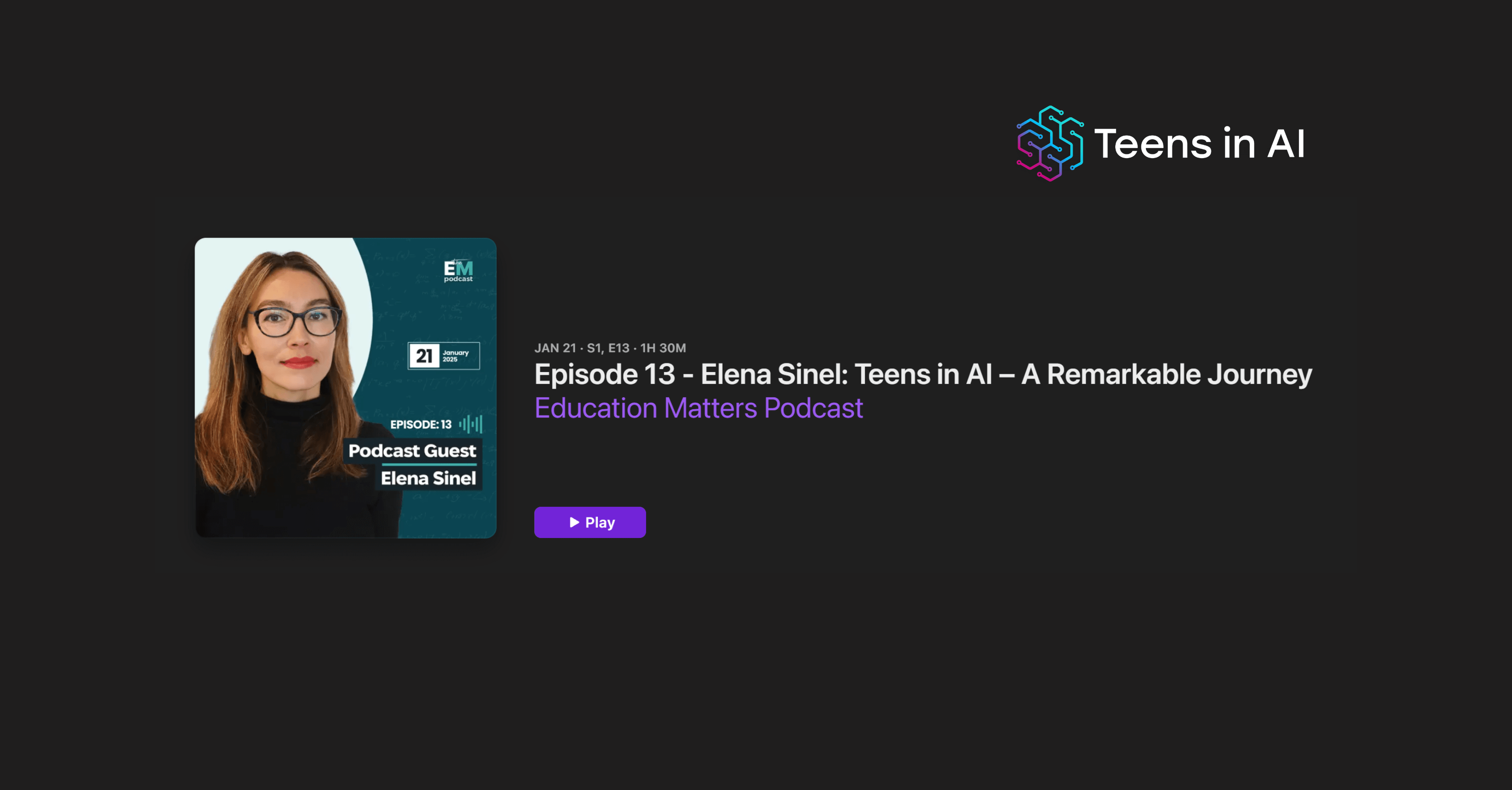Elena Sinel invited to interview with The Education Matters Podcast in ...